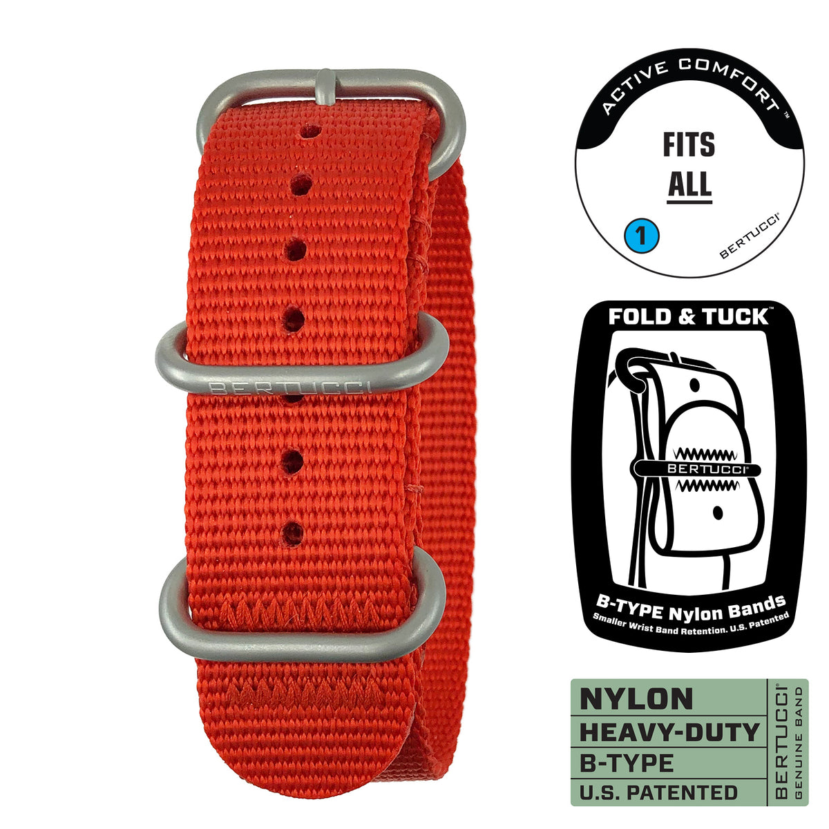 #383 - International NASA Orange w/ matte hardware, 7/8" - 22 mm size ...