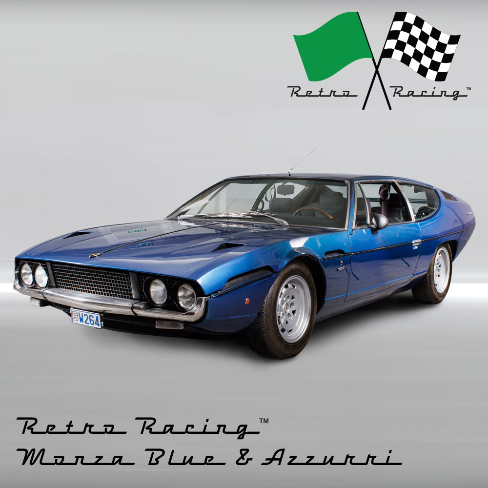 #345 - Retro Racing™ Monza Blue w/ Azzurri Pro-Stripes™ w/ matte hardw ...